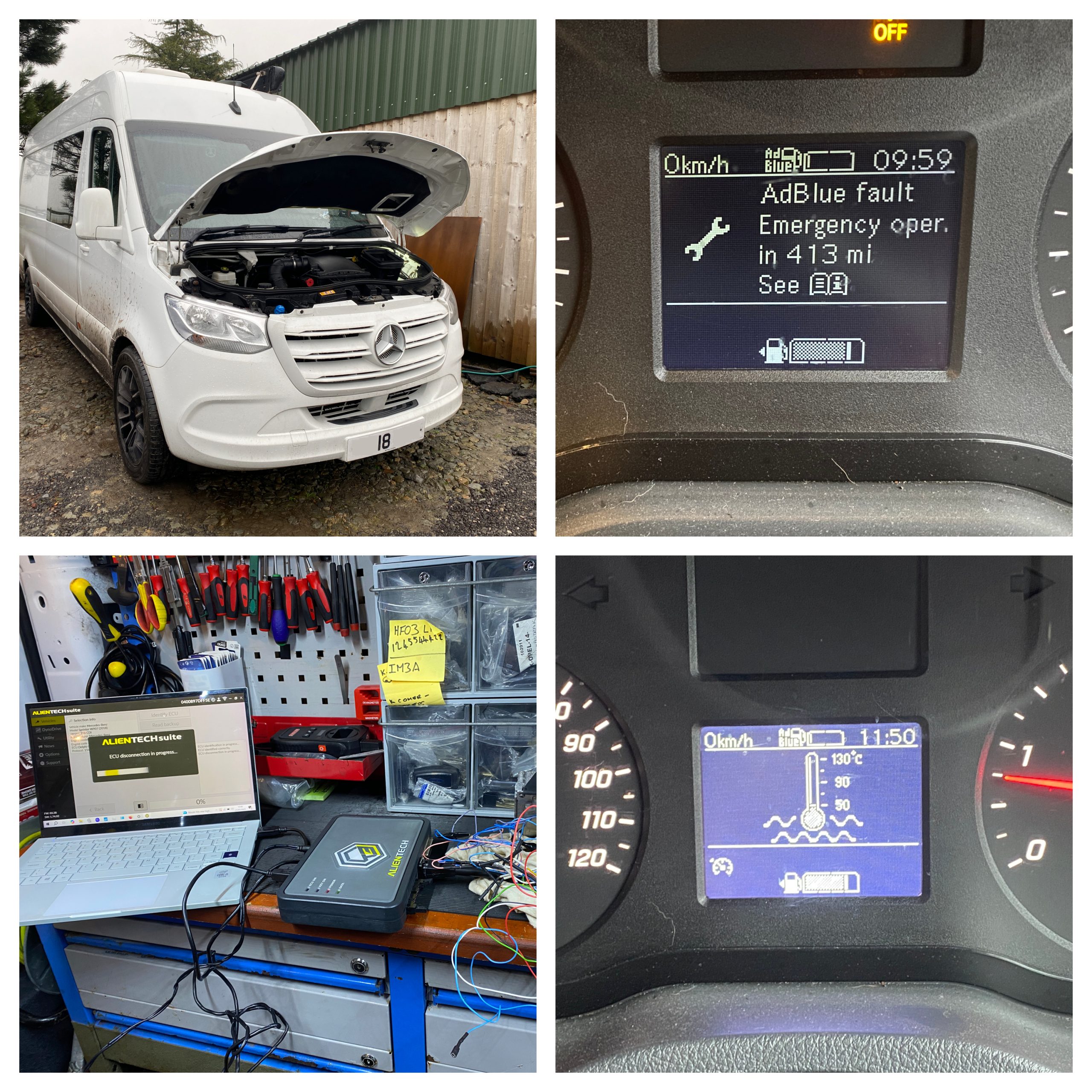2018 W907 Mercedes Sprinter Camper Diagnostic Session & Ad-Blue ...