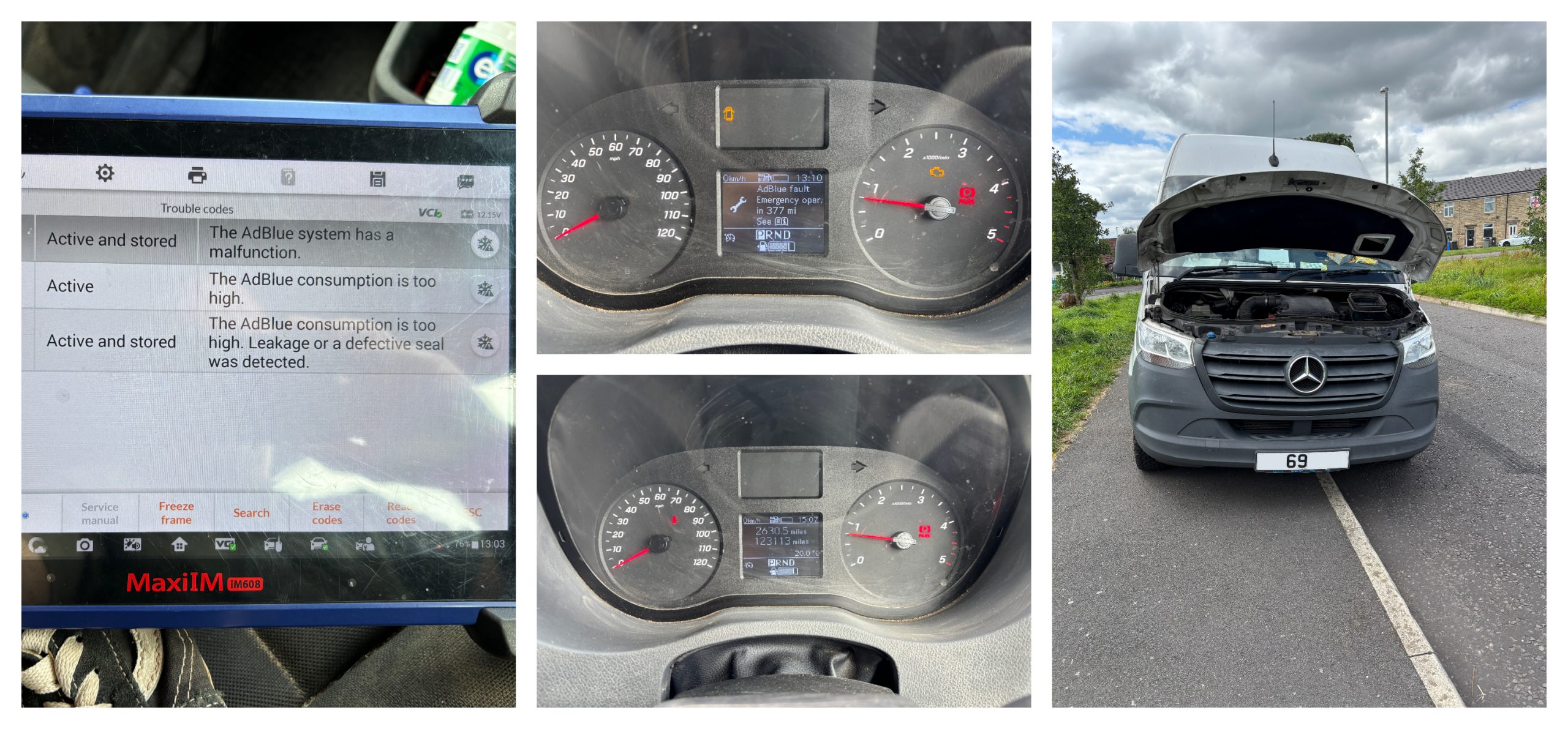 2020 Mercedes Sprinter Diagnostic Session & Ad-Blue Solution - Excel ...